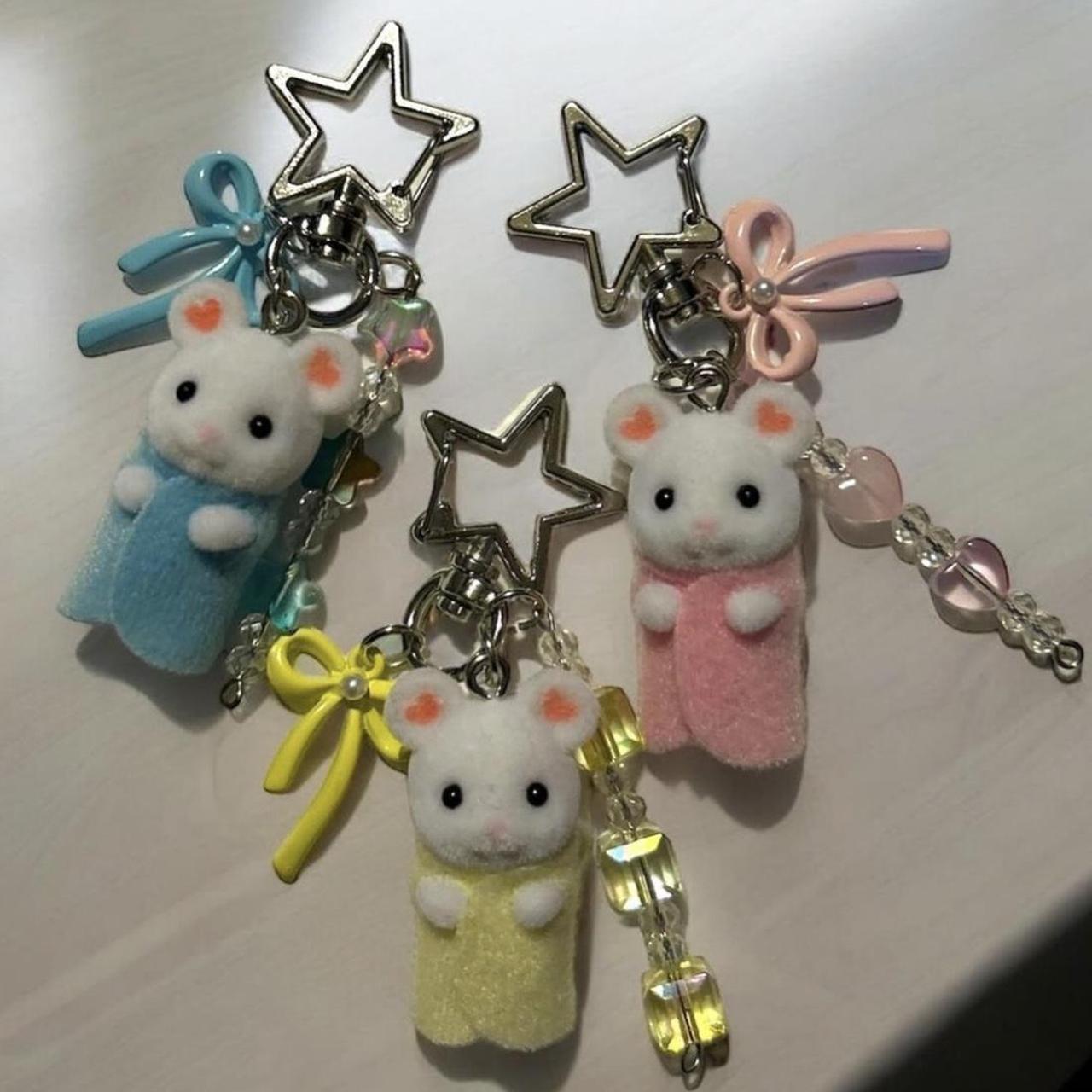 sylvanian family/calico critters baby keychains 💛🩷.... - Depop