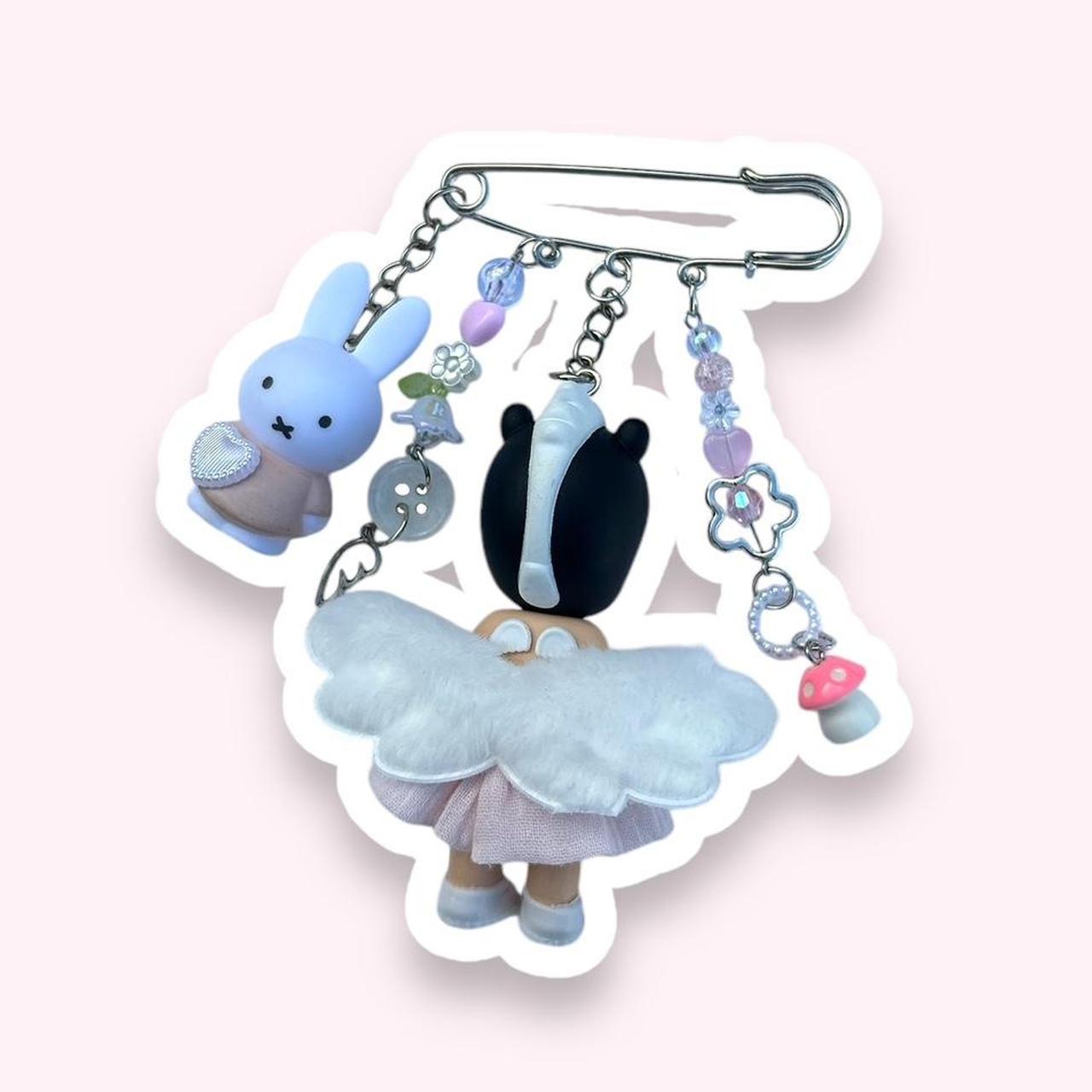 sonny angel skunk keychain made using an authentic... | Depop