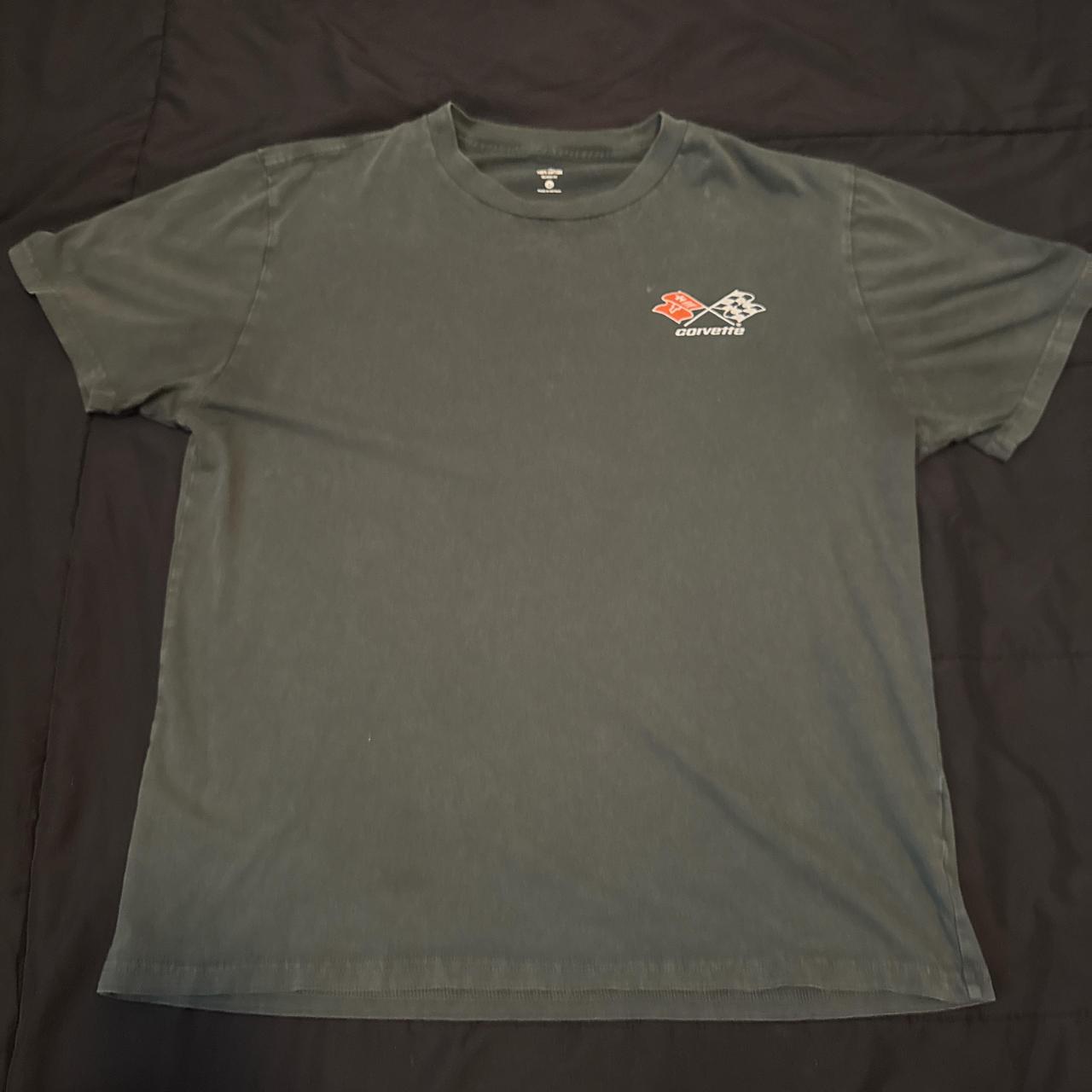 Green/grey Corvette racing t-shirt #CorvetteRacing #80s | Depop