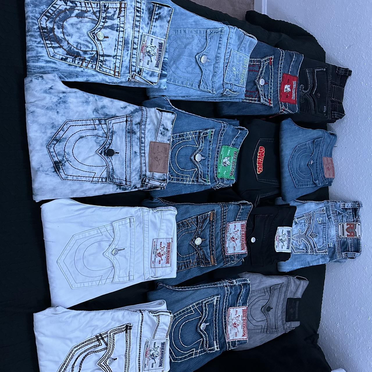 True Religions all size 34/34 got sum good pairs of... - Depop