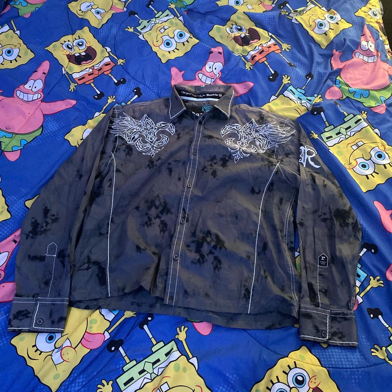 super nice western emo cowboy y2k buckle longsleeve... - Depop