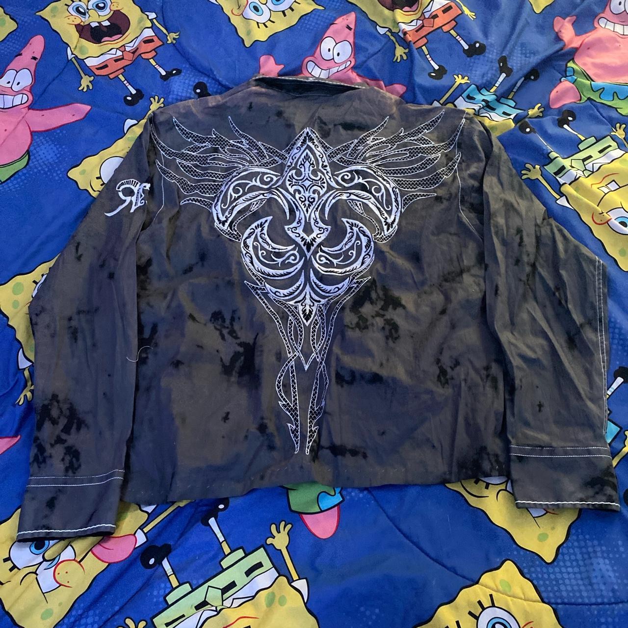 super nice western emo cowboy y2k buckle longsleeve... - Depop