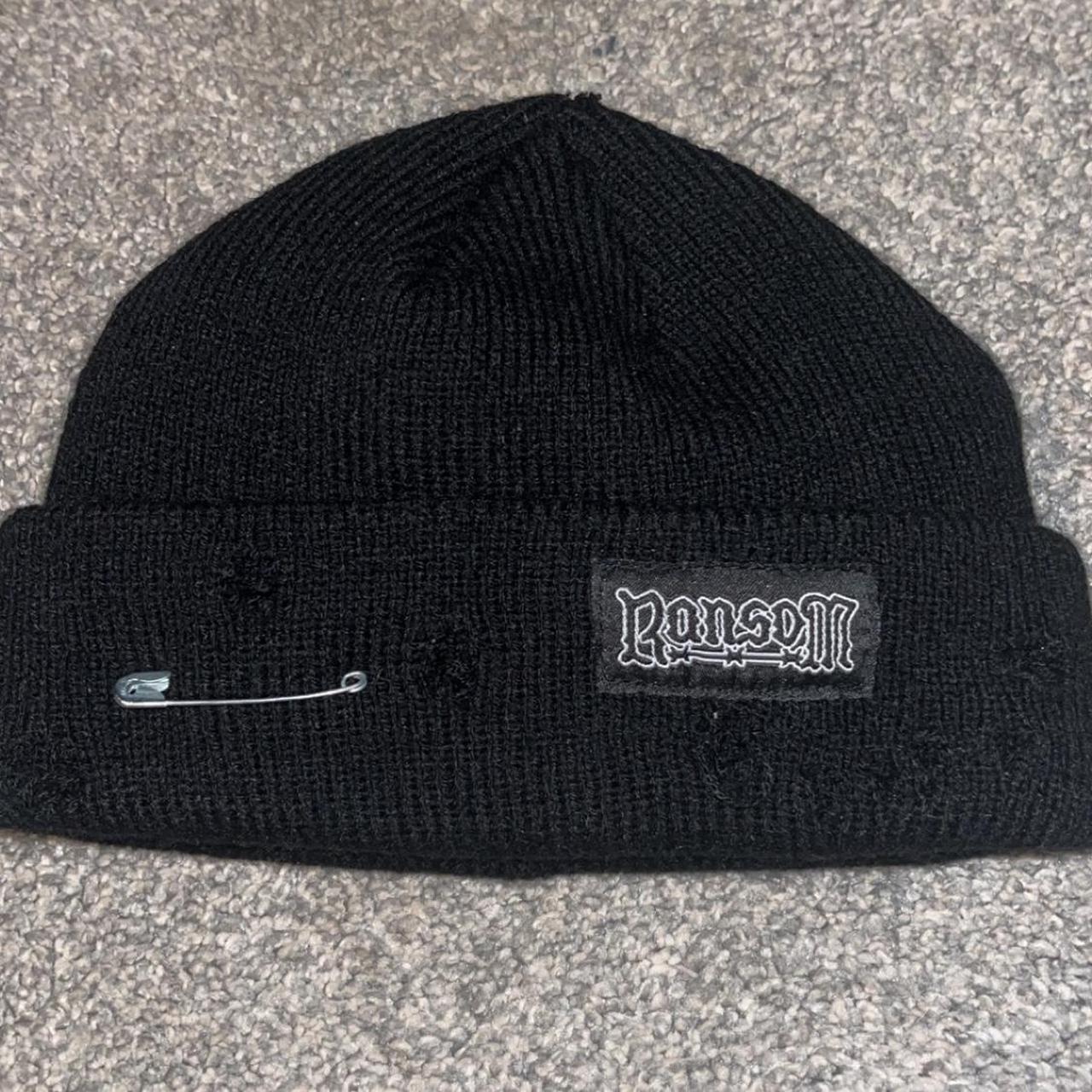 RANSOM beanie dope design runs small 8 inch length... - Depop