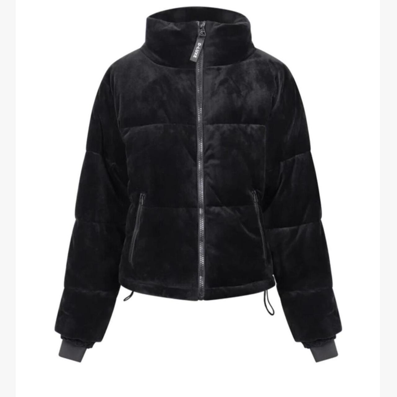 Decjuba D-Luxe Velour Short Puffer - Black / S Rrp... - Depop