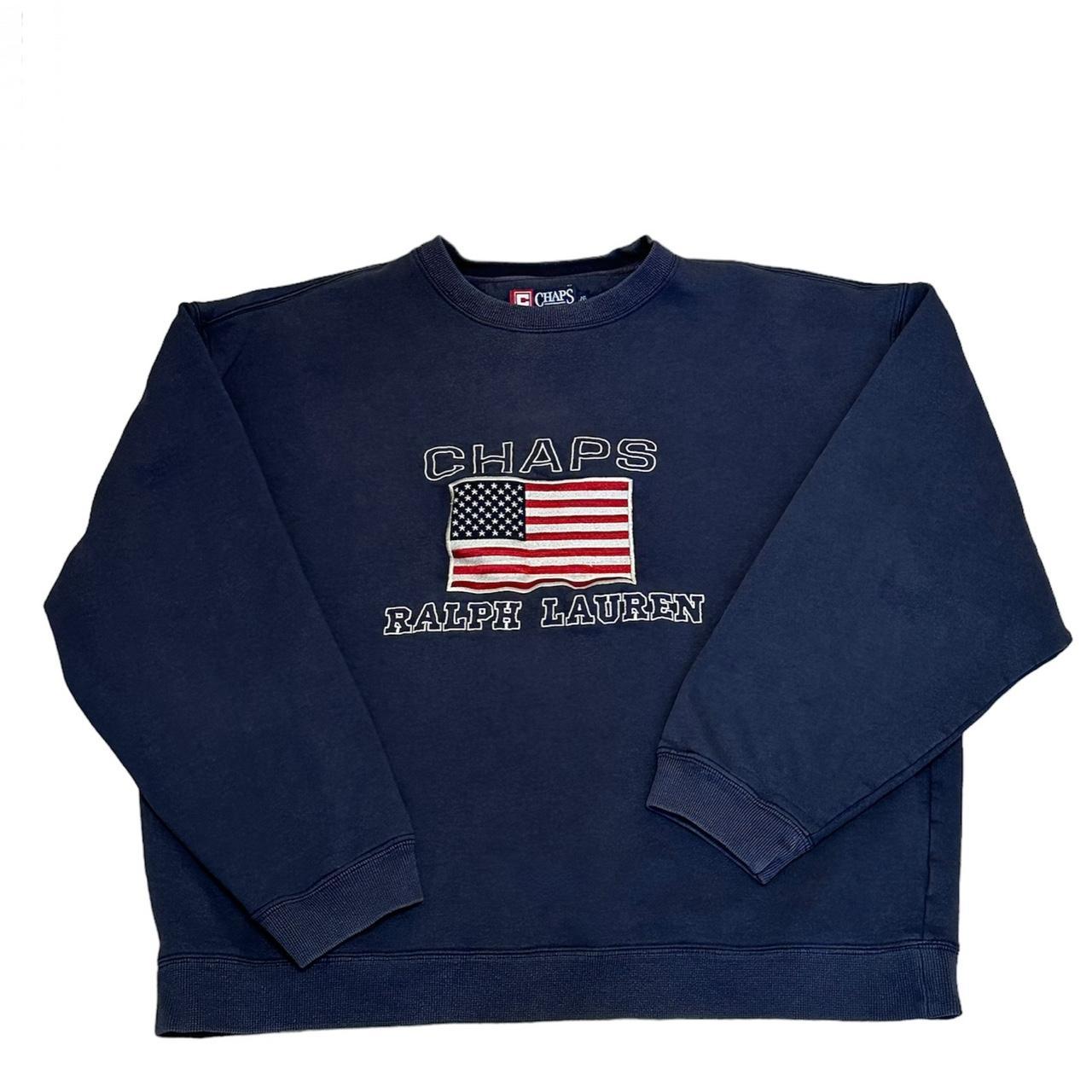 Men’s Large CHAPS Polo Ralph Lauren Embroidered Navy... - Depop