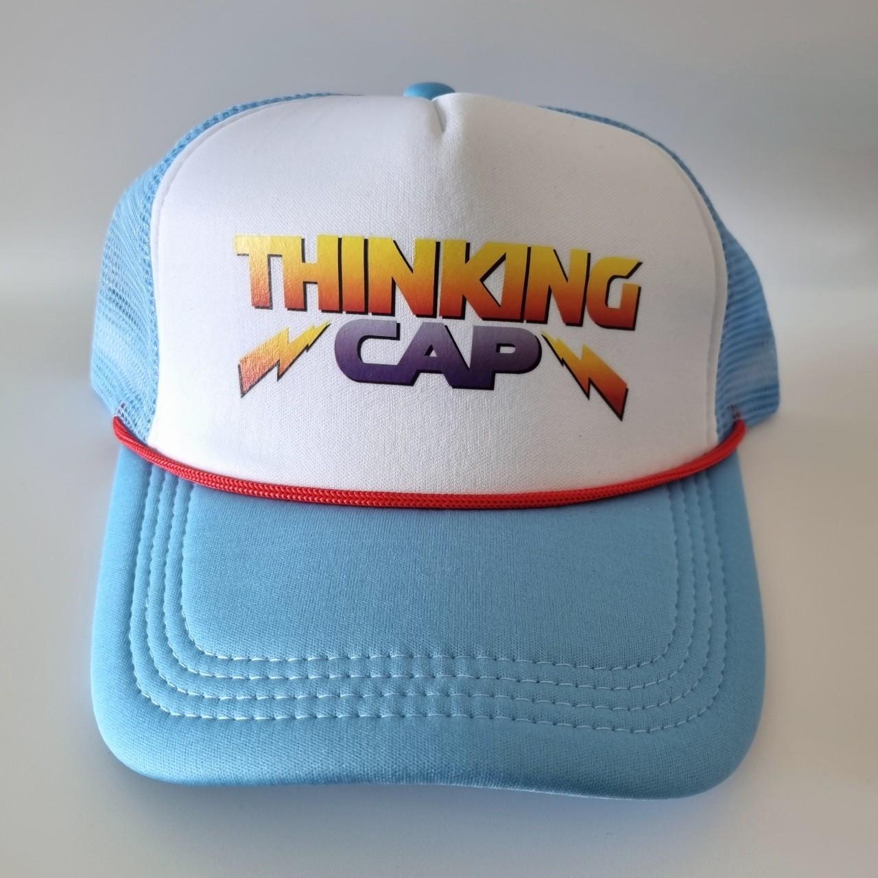 Stranger Things 4 Dustin Retro Printed Thinking Cap... - Depop