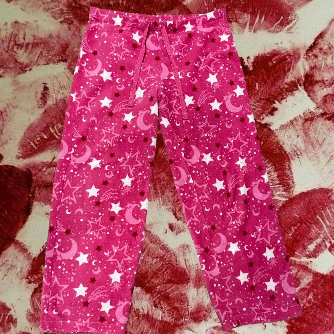 ⭒super cute pink star & moon pajama pants ⭒brand:... - Depop