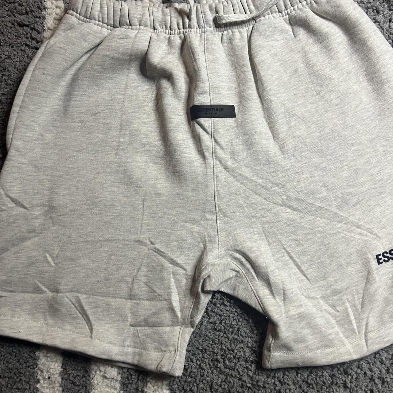 L Light Oat Essentials Fear of God Shorts | Depop