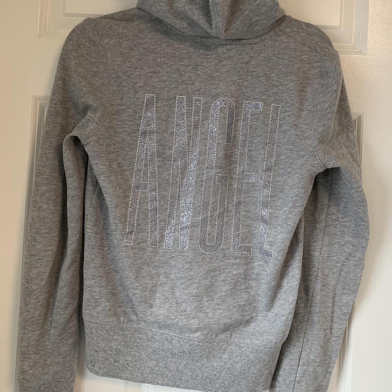 Victoria's Secret Sweatshirt Angel Wings Zip Up... - Depop