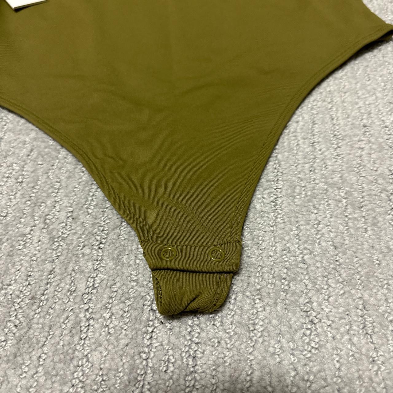 Aritzia green long sleeve square neck body suit... - Depop