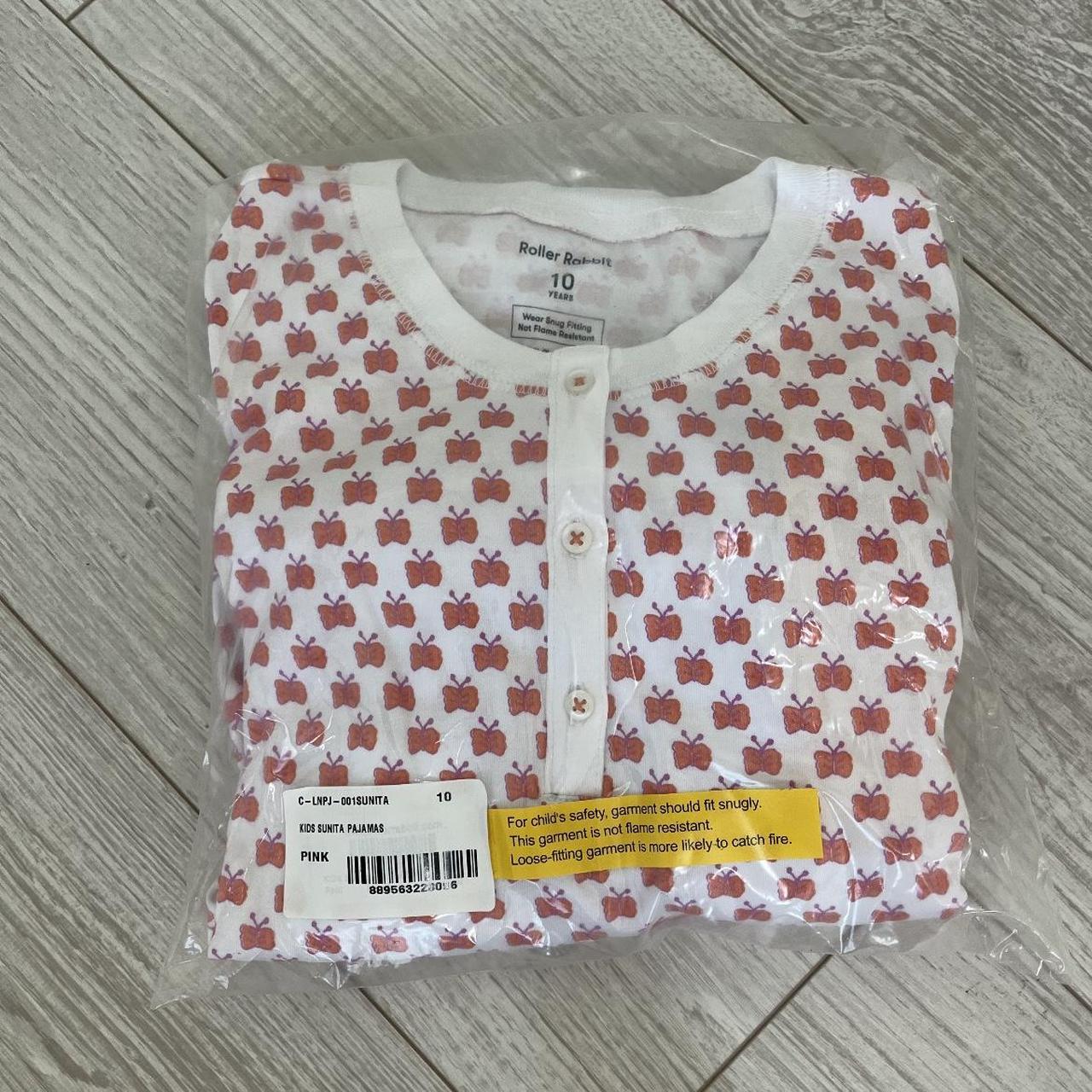 Roller Rabbit children’s pajama set, red butterfly... - Depop