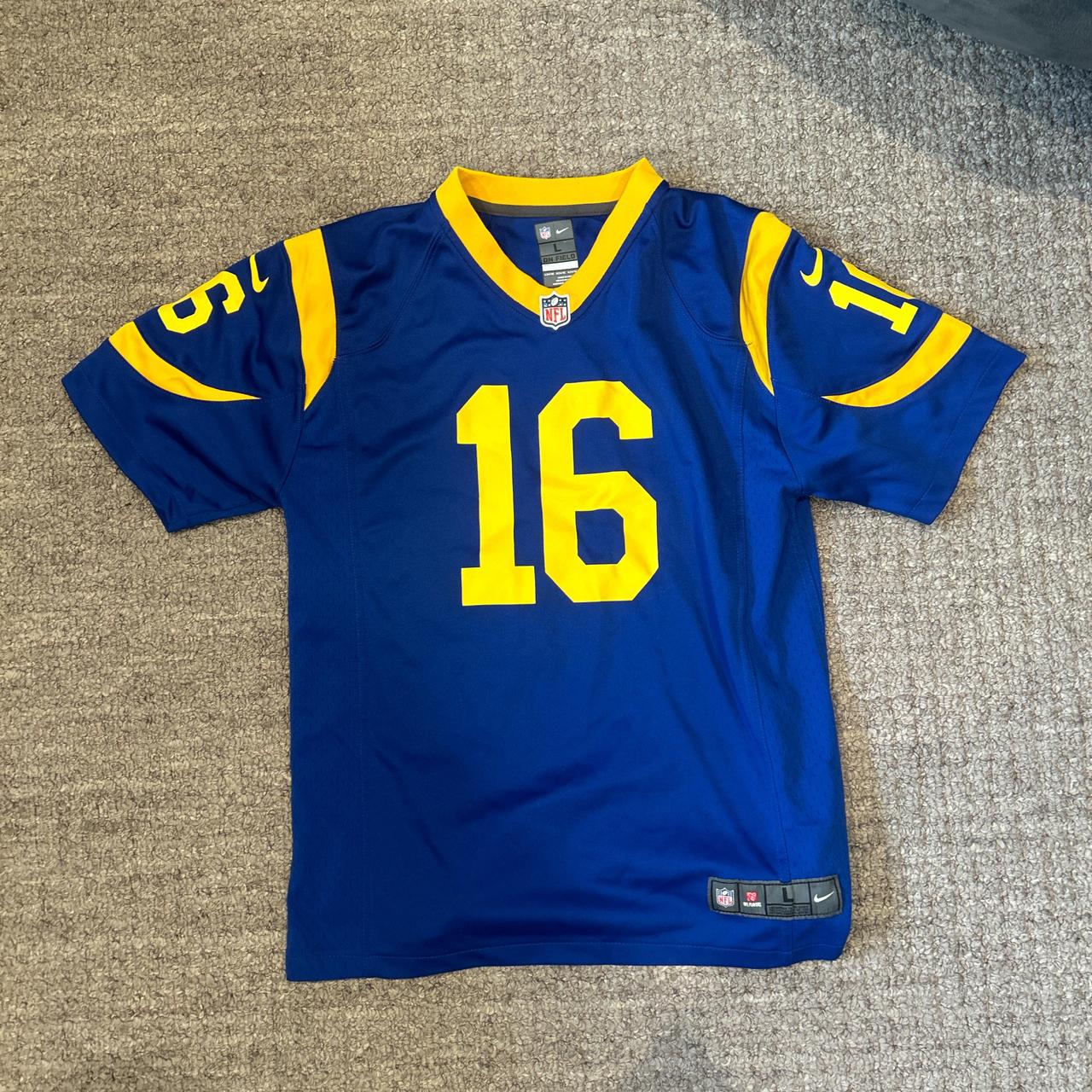 Jared Goff rams football jersey size: kids large - Depop
