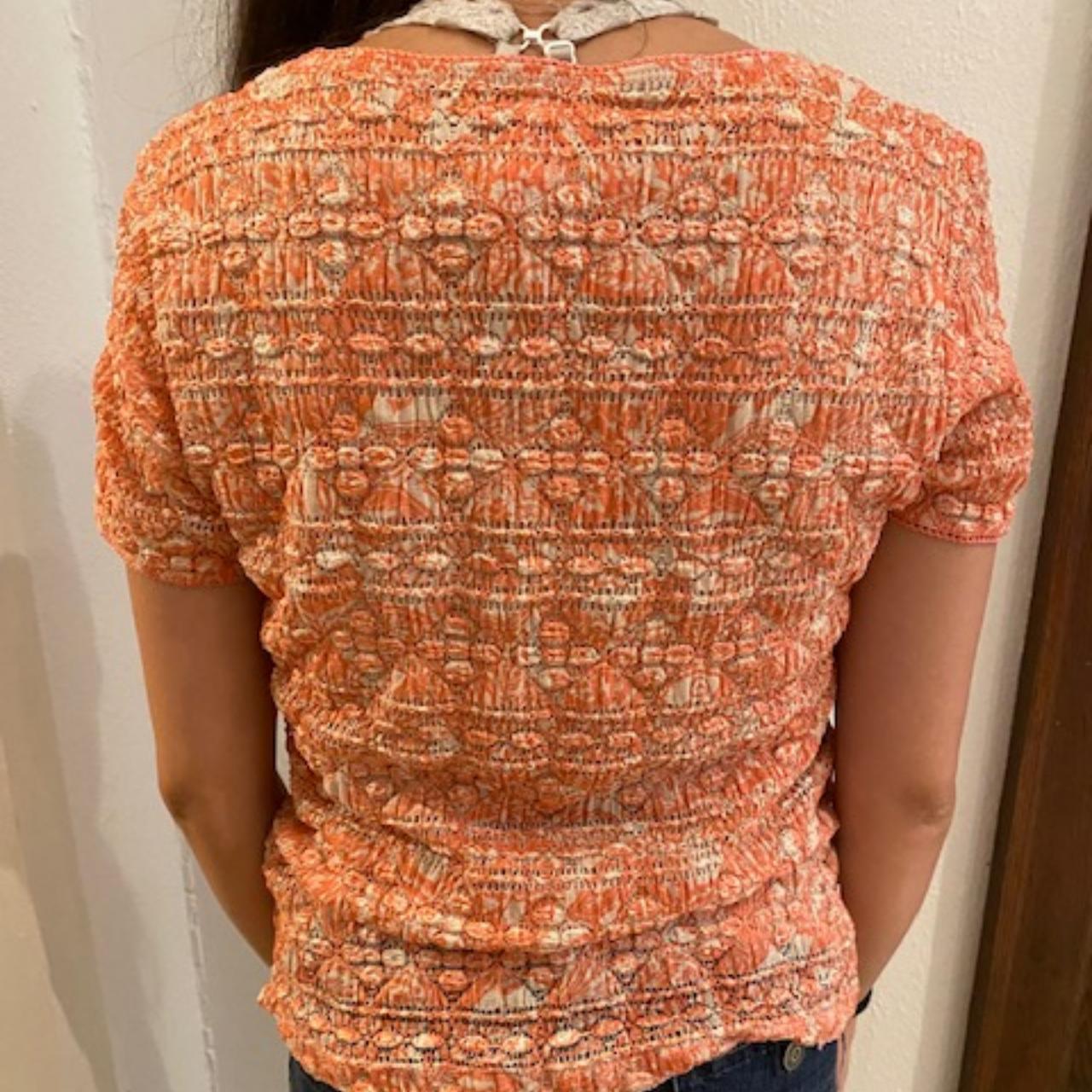 Pretty double layered top, short sleeved, bottom... - Depop