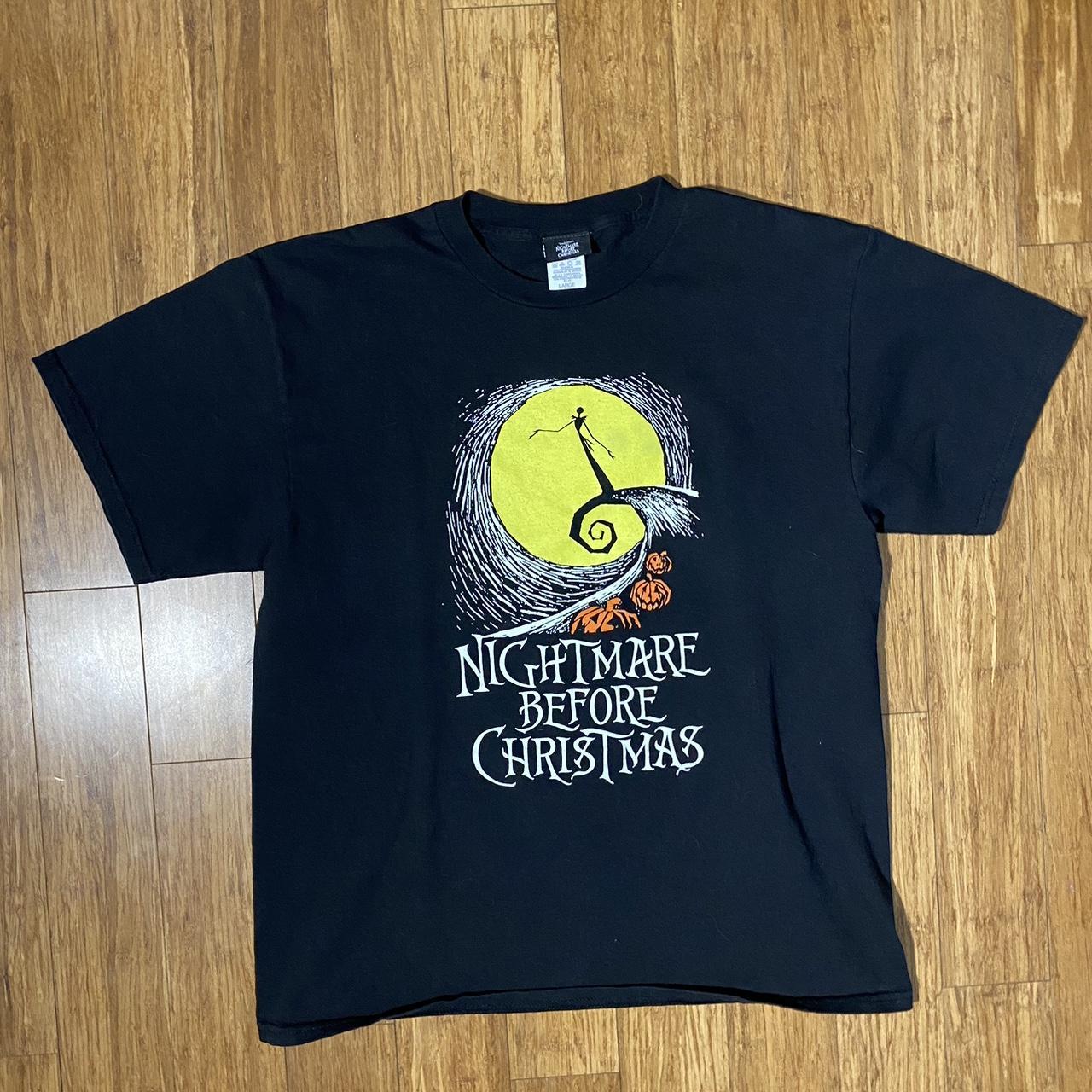 Vintage nightmare before Christmas promo T-shirt... - Depop