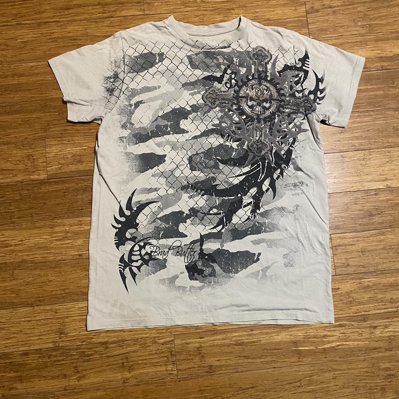 Y2k Brad butter aop T-shirt Washed before delivery... - Depop