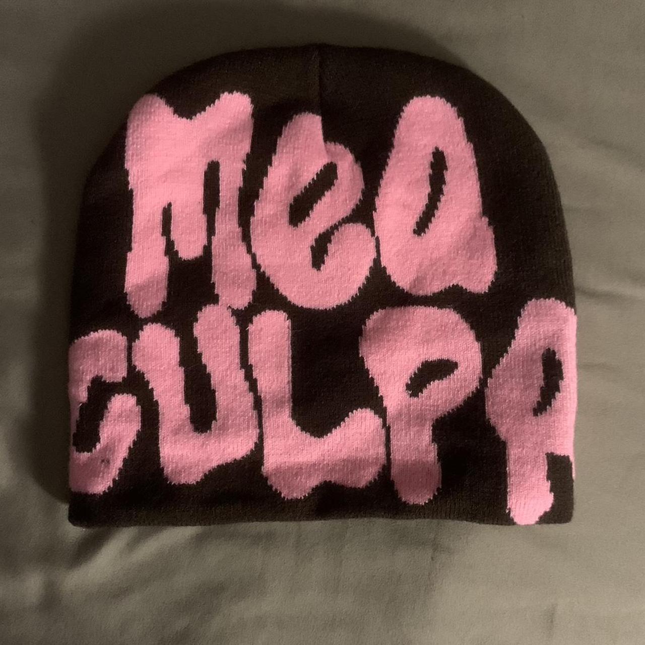 Unworn Mea Culpa beanie brown and pink 🤎💕 #MeaCulpa... - Depop