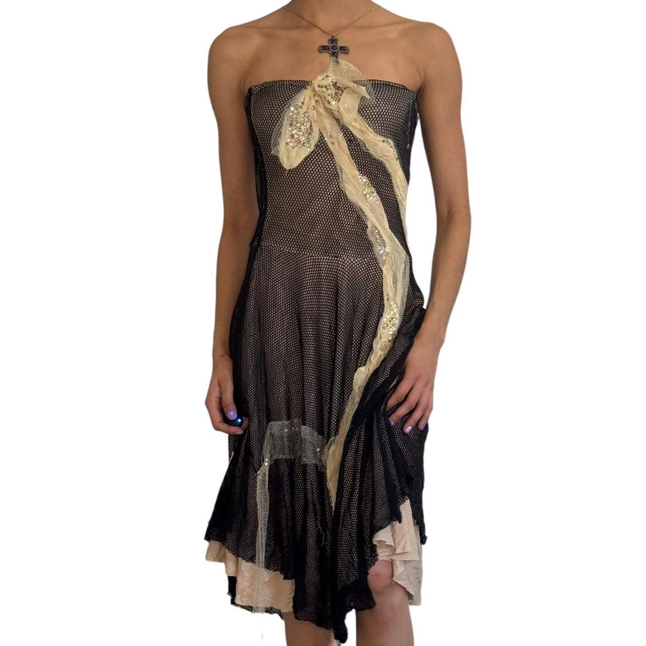 VINTAGE Y2K LACE MINI DRESS gorgeous vintage... - Depop