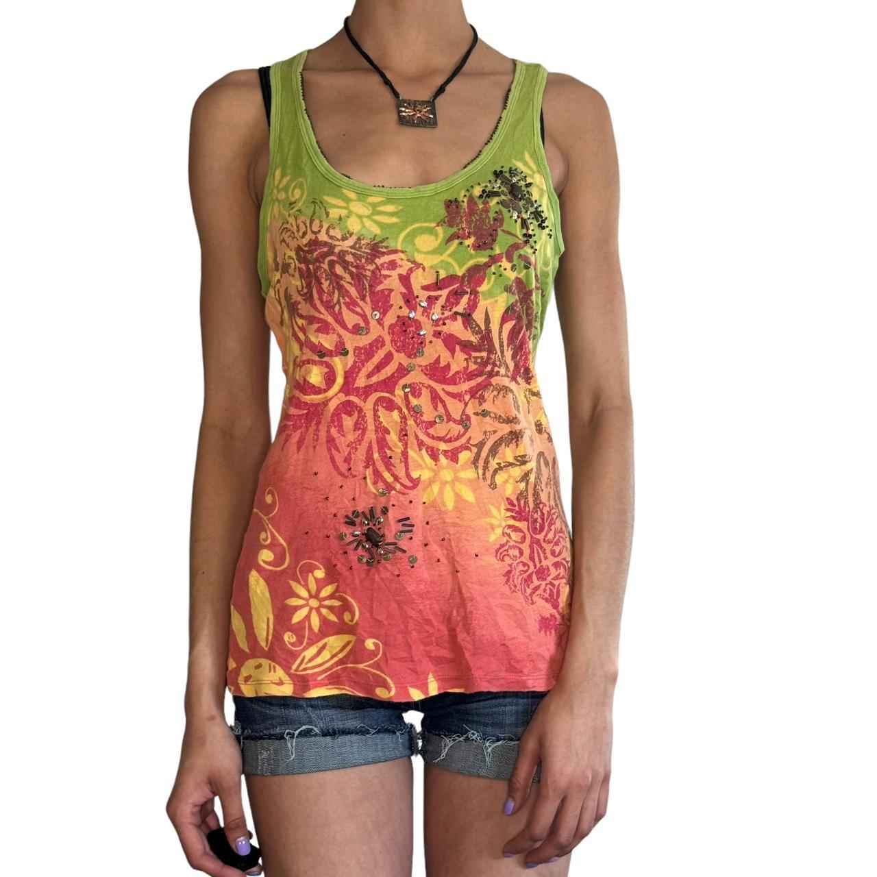 Y2K COCONUT CAMI TOP vintage boho cami top with... | Depop