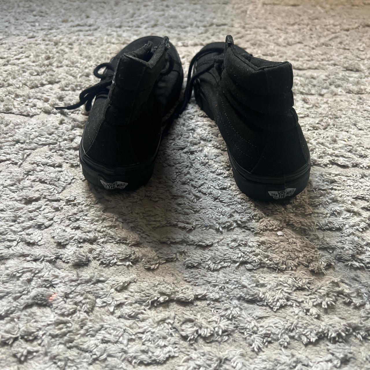 Vans All Black high-tops US Men’s 7.5 Women’s 9 - Depop