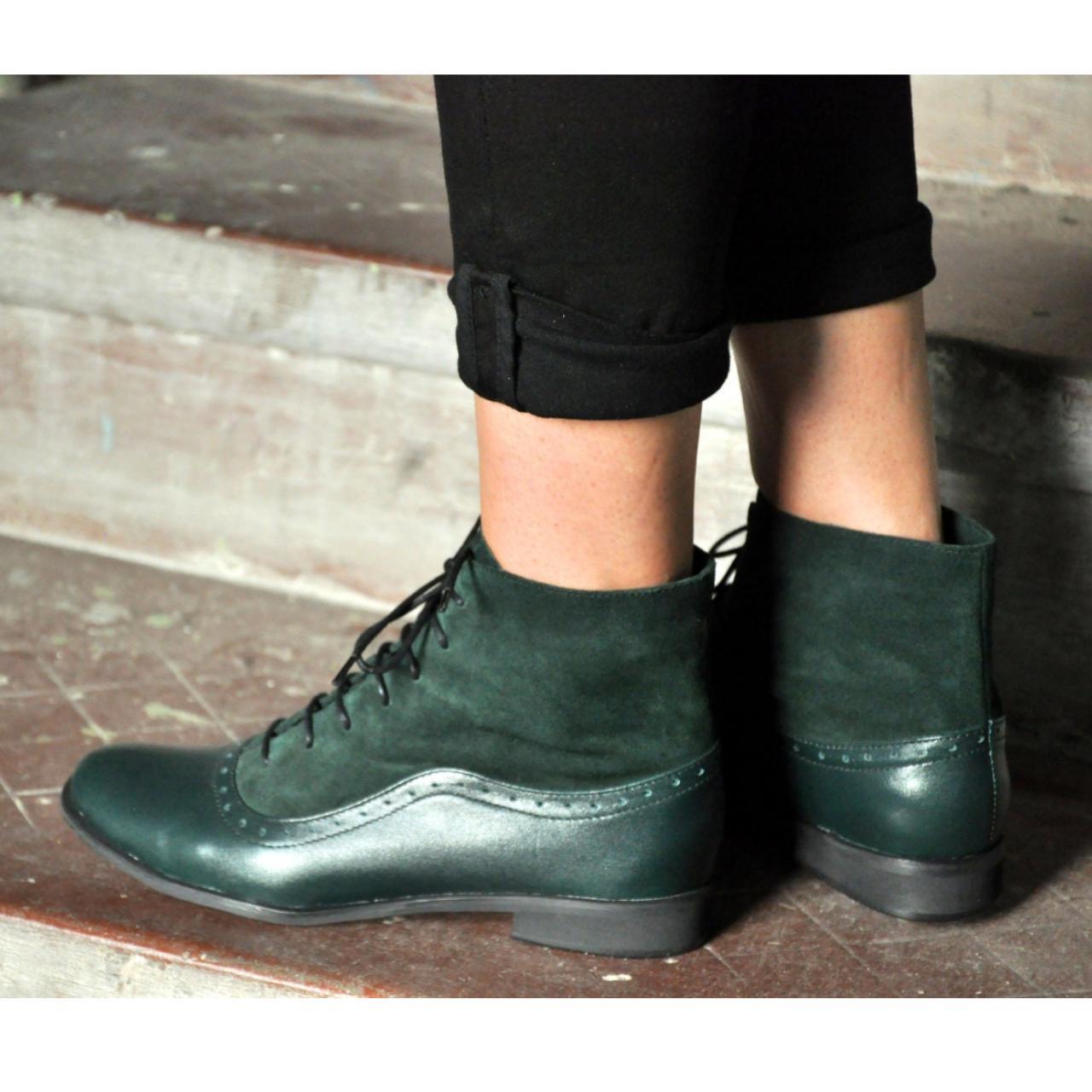 Armada - Womens Fall Boots, Lace-up Leather Boots,... - Depop