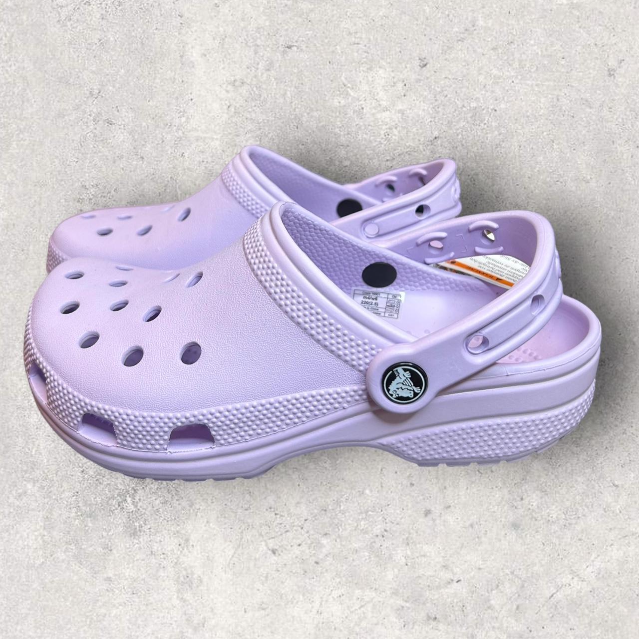 Brand new Crocs women’s lilac purple clogs size: UK... - Depop