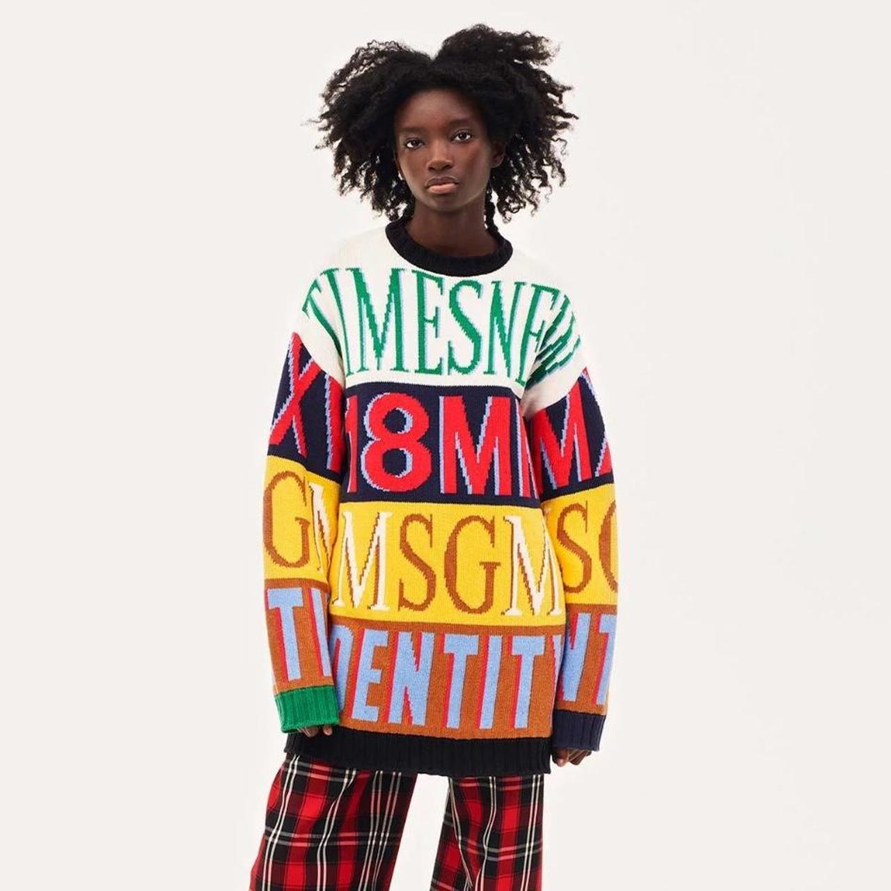 MSGM Prefall 2018 sweater In such great condition!!!... | Depop