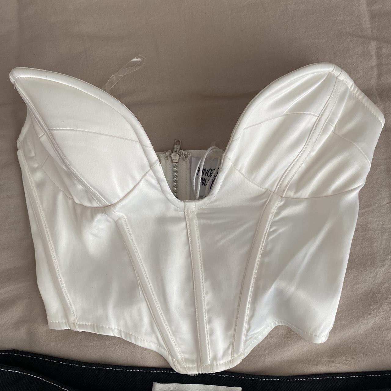 Princess Polly Irvine Strapless Top White. Brand... - Depop
