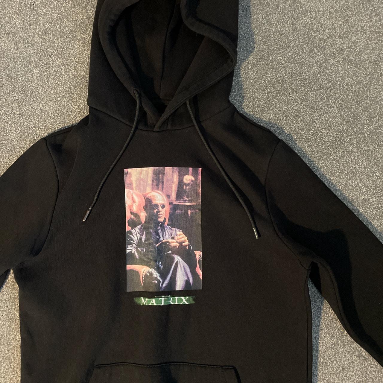 Matrix black hoodie Size: XS - Depop