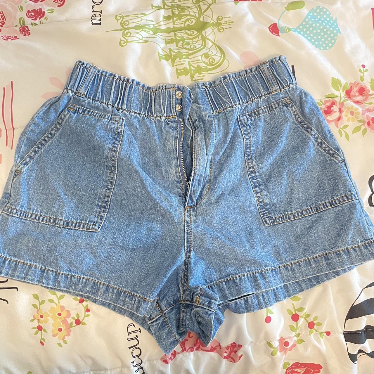 Fake denimn parachute shorts Amazing material and... - Depop