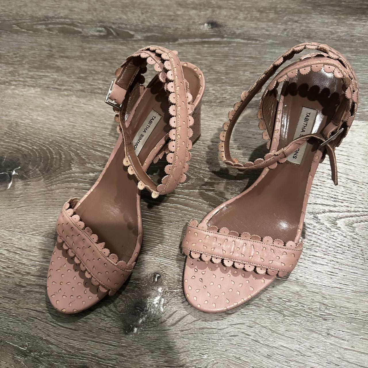 TABITHA SIMMONS - Leather Lasercut Accents Sandals -... - Depop