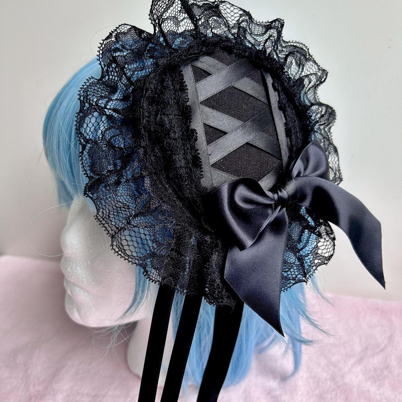 ⭐️ Handmade black gothic lolita fascinator ⭐️... - Depop