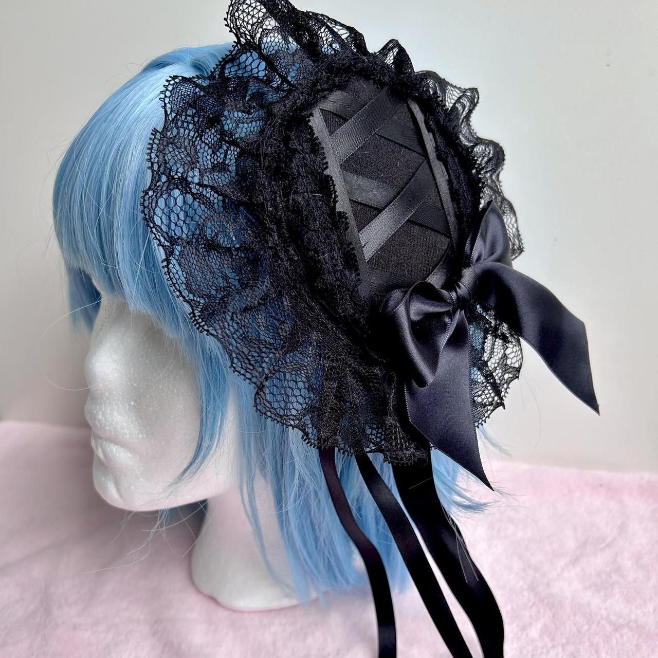 ⭐️ Handmade black gothic lolita fascinator ⭐️... - Depop