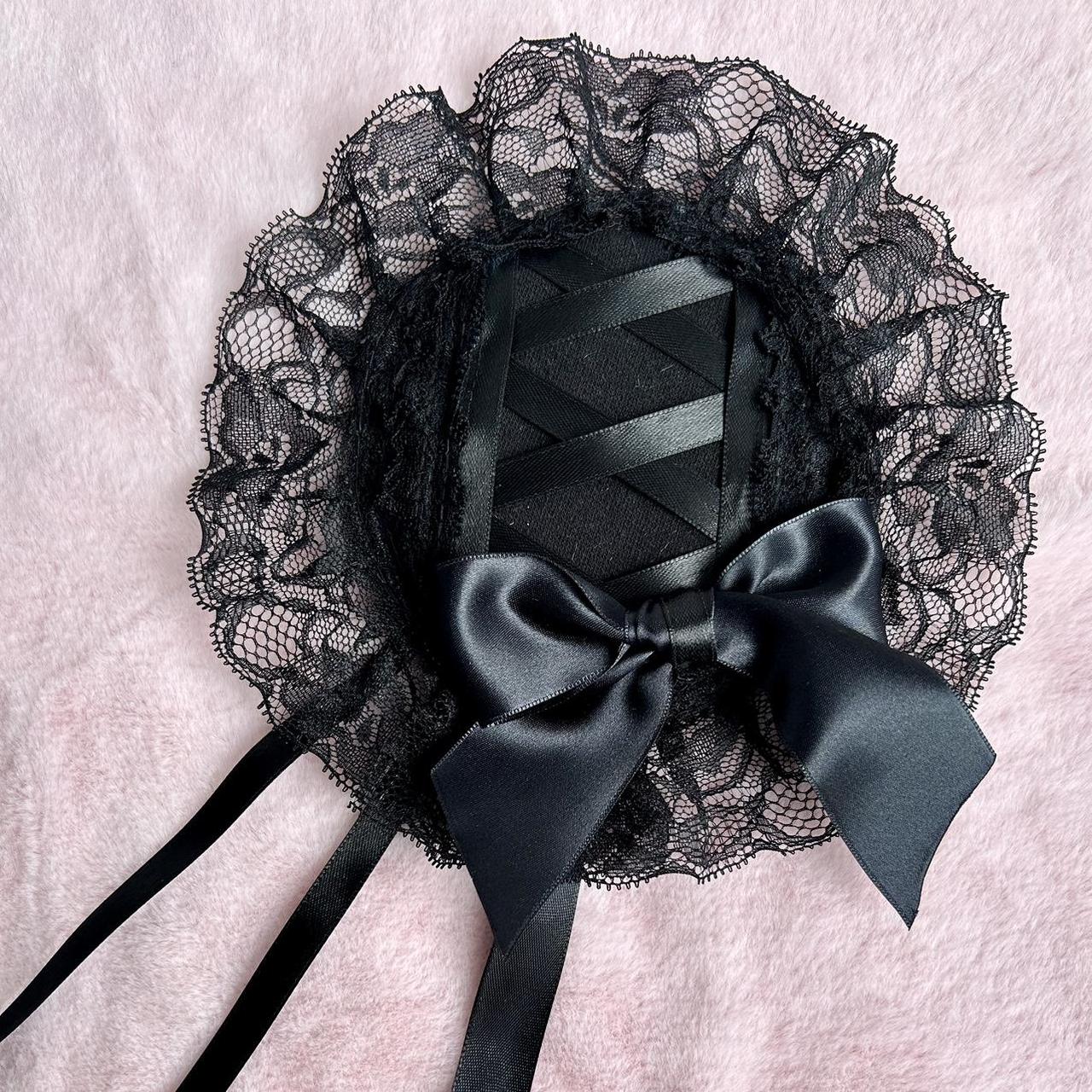 ⭐️ Handmade black gothic lolita fascinator ⭐️... - Depop