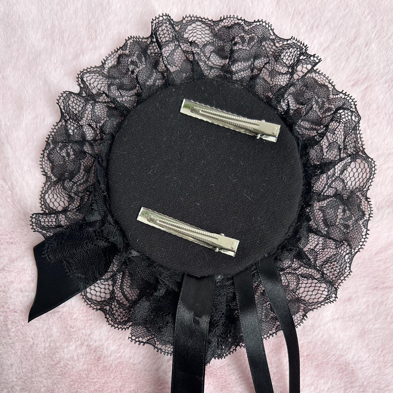 ⭐️ Handmade black gothic lolita fascinator ⭐️... - Depop