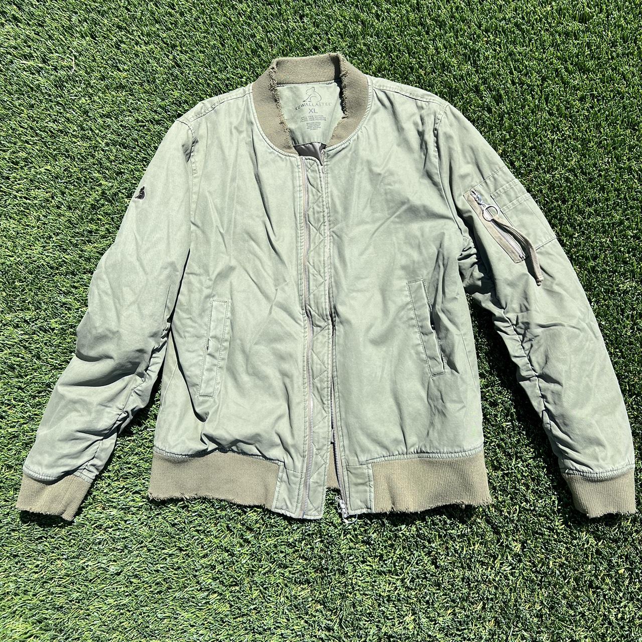Kuwalla Tee Men Green XL Bomber jacket - Depop