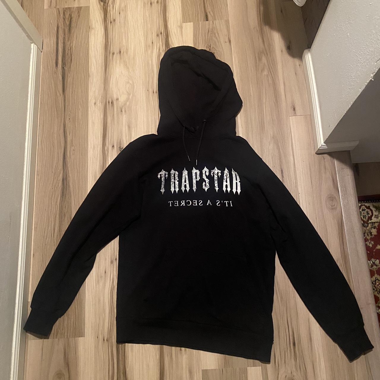 Trapstar Black Decoded Hoodie Medium Send... - Depop