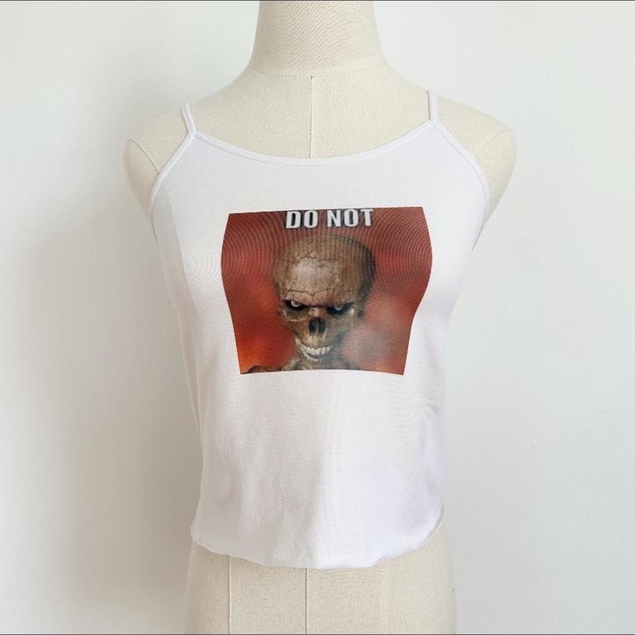 meme cami tank top hand printed, wash separately in... - Depop
