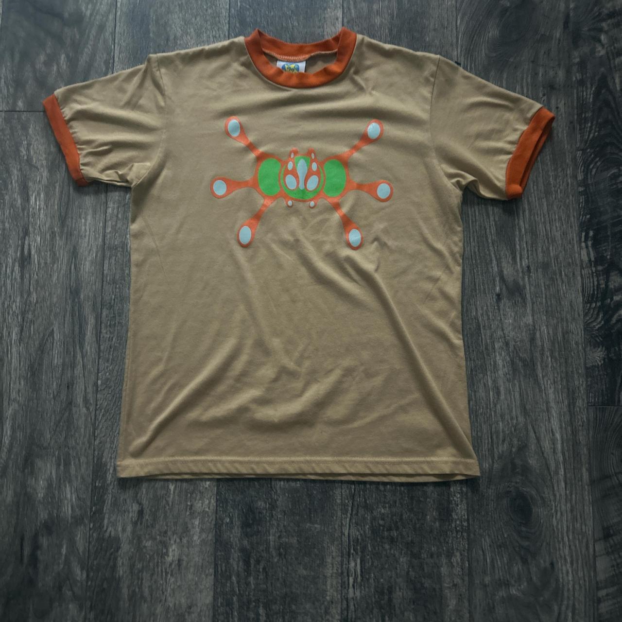 Happy 99 brown and orange tee No flaws zero... - Depop