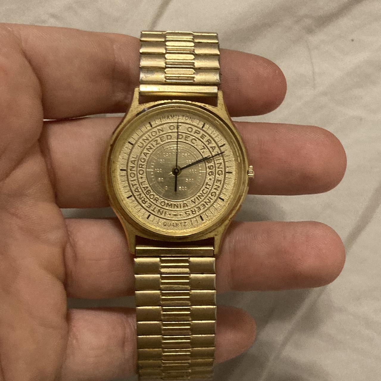 Vintage 1996 Hamilton Quartz WATCH International... - Depop