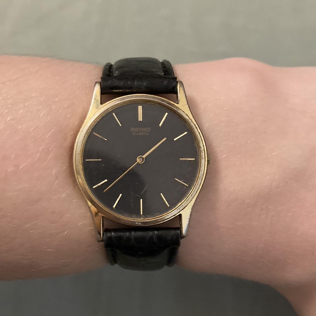 Woman’s vintage quartz Japan movement gold plated... - Depop