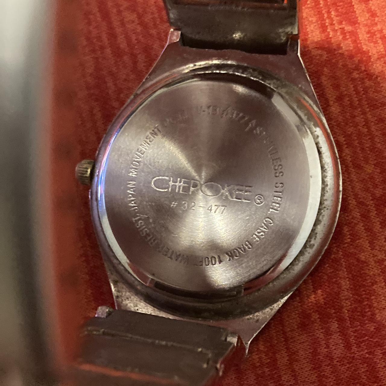 Men’s day date two tone quartz Japan movement 100 ft... - Depop