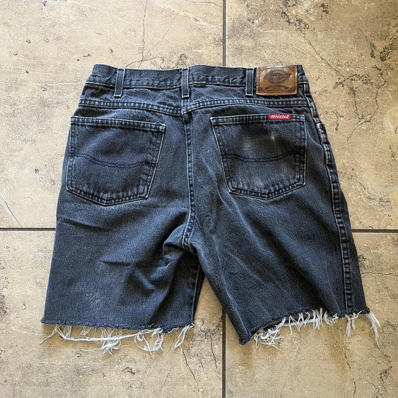 Dickies Distressed Jean Short Jorts Size... - Depop