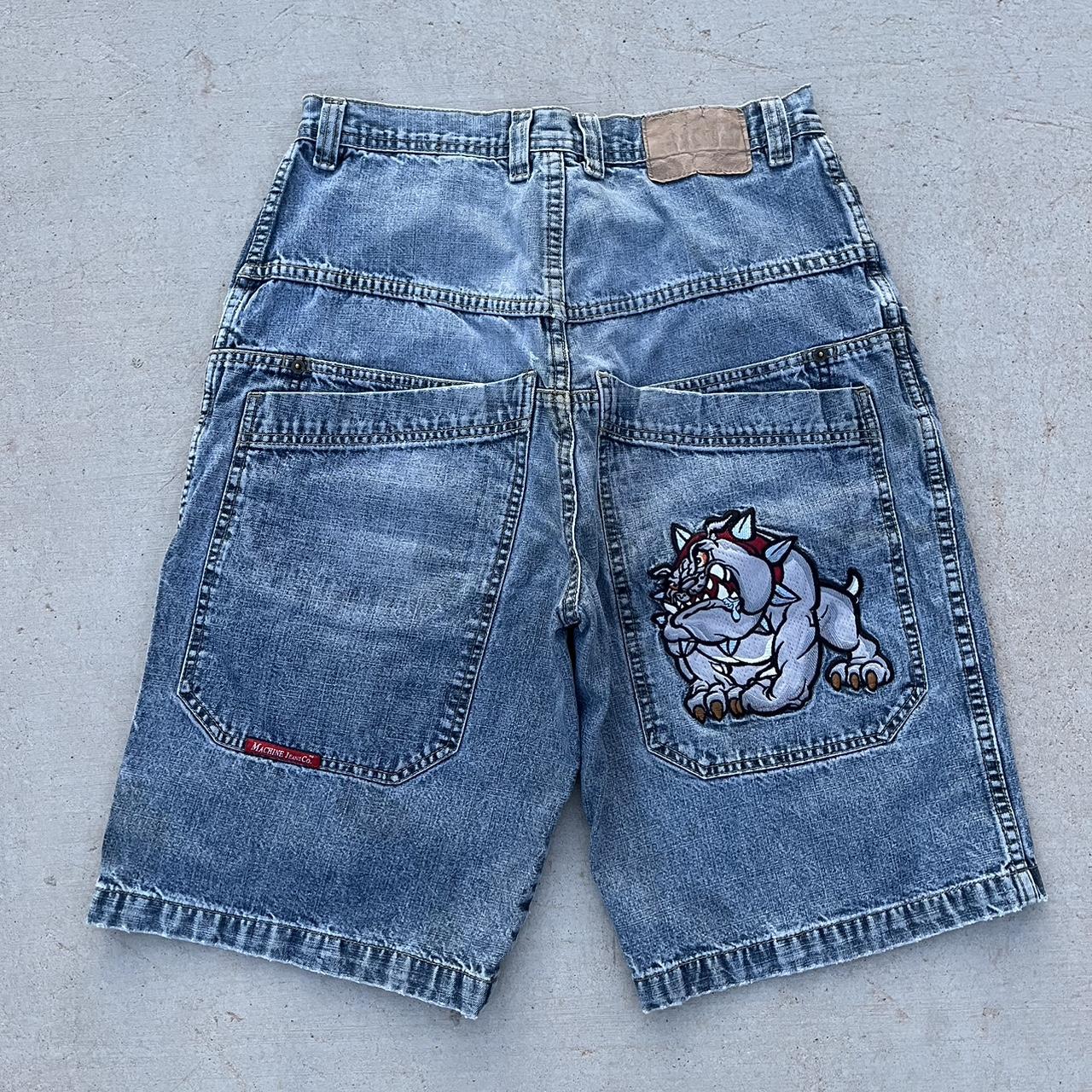 Machine (JNCO) Bulldogs Jean Shorts “Jorts” Size... - Depop