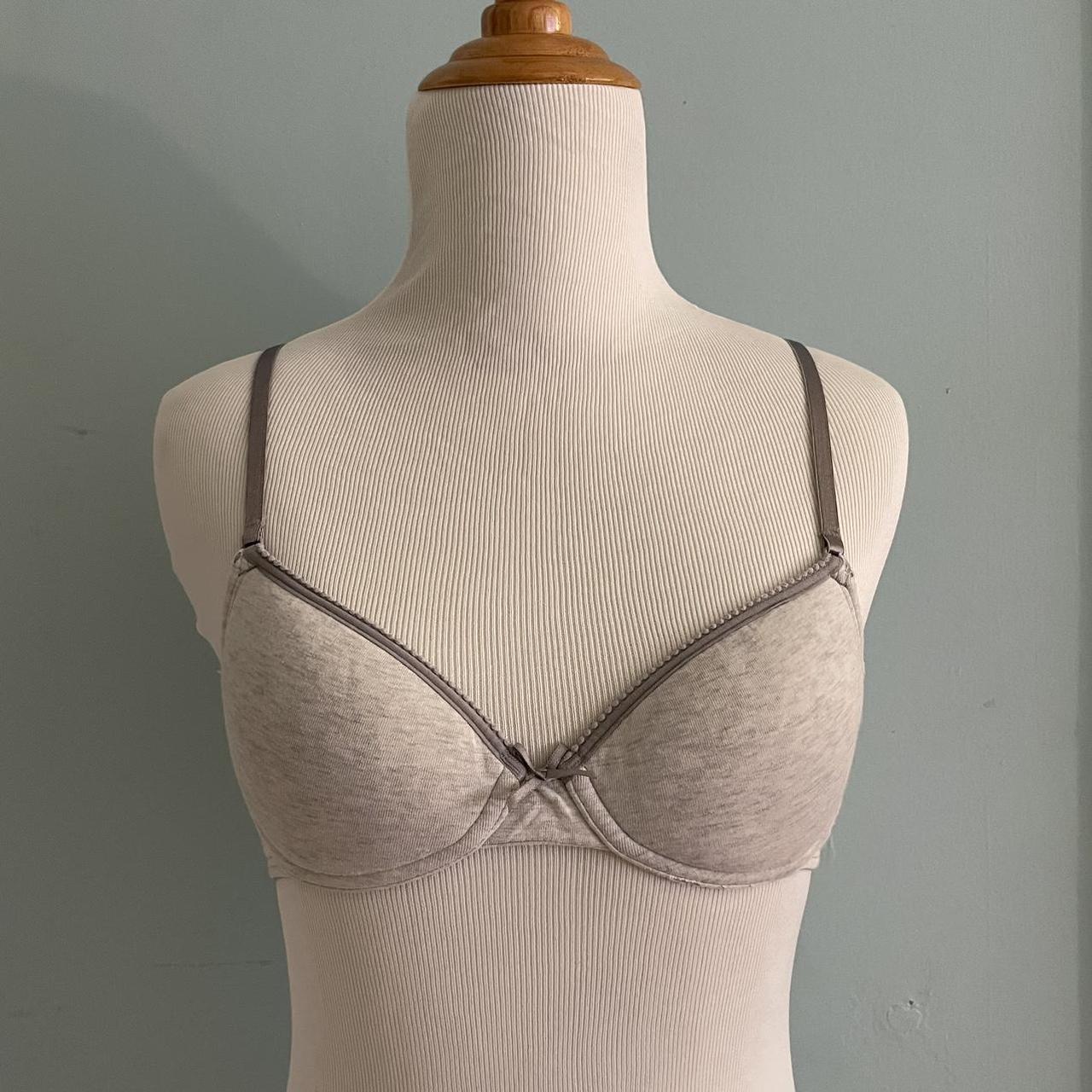 Aerie grey bra Made of cotton Size: 34AA No wire,... - Depop