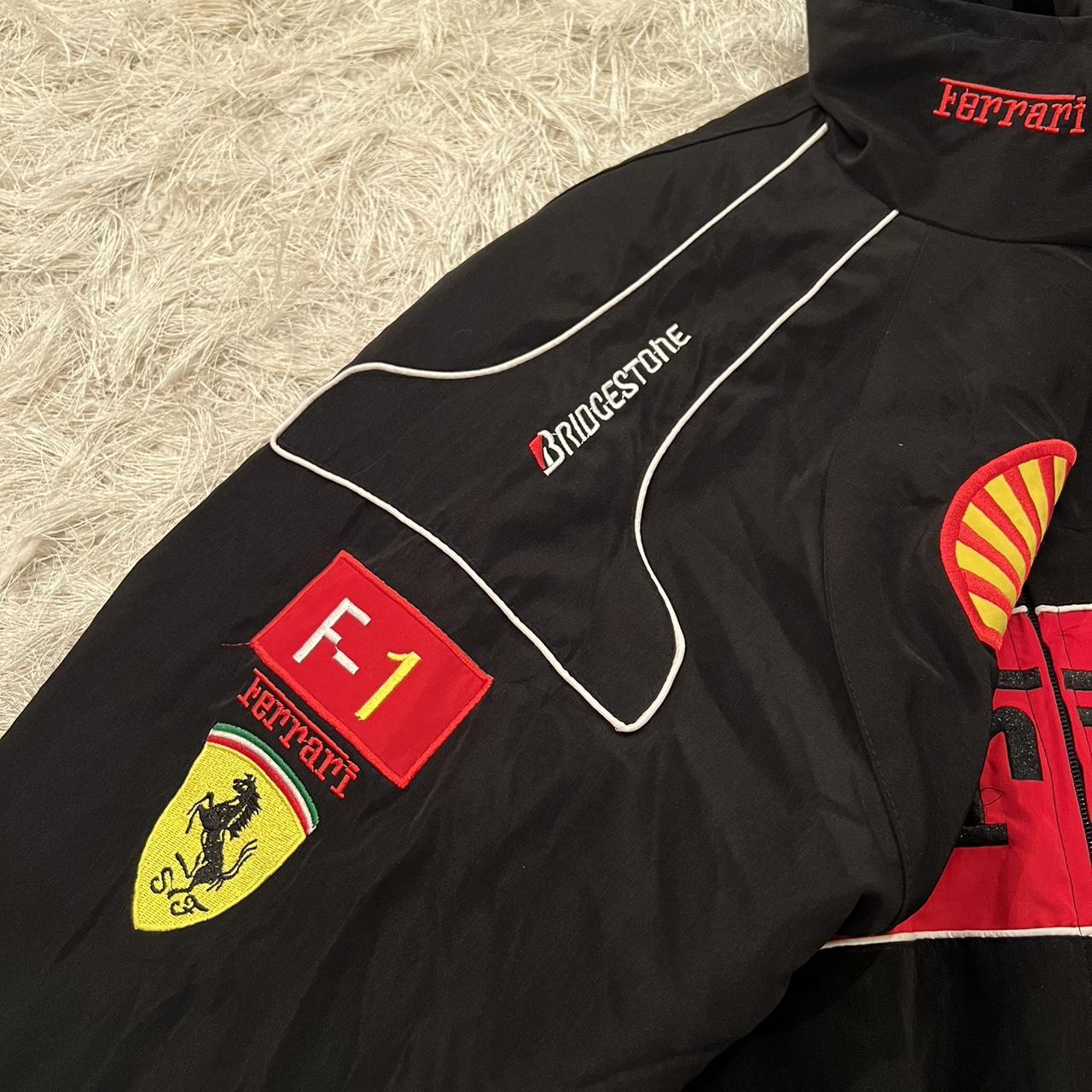 ferrari racing jacket it’s a puffer so super warm... - Depop