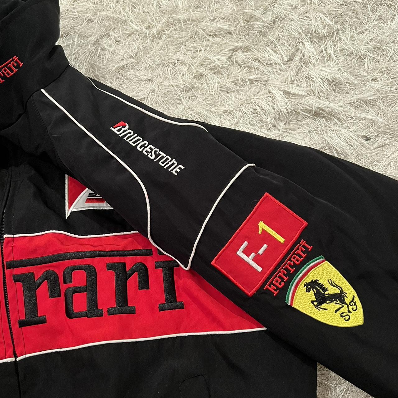ferrari racing jacket it’s a puffer so super warm... - Depop