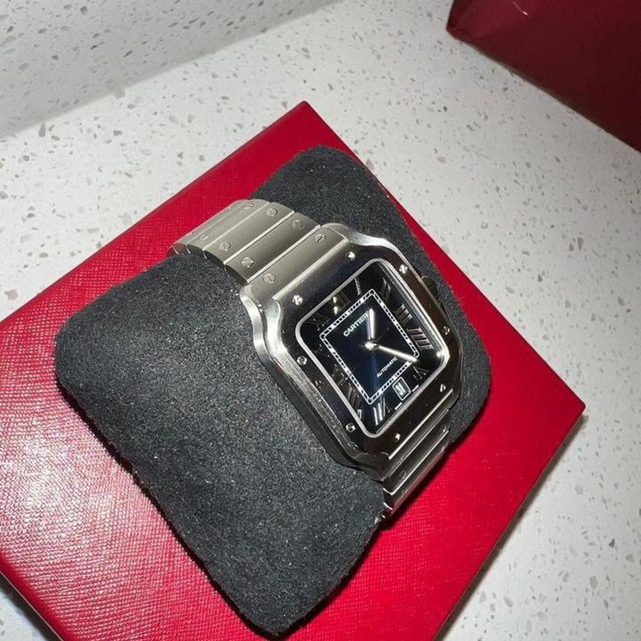 Cartier santos watch Original Receipt In box - Depop