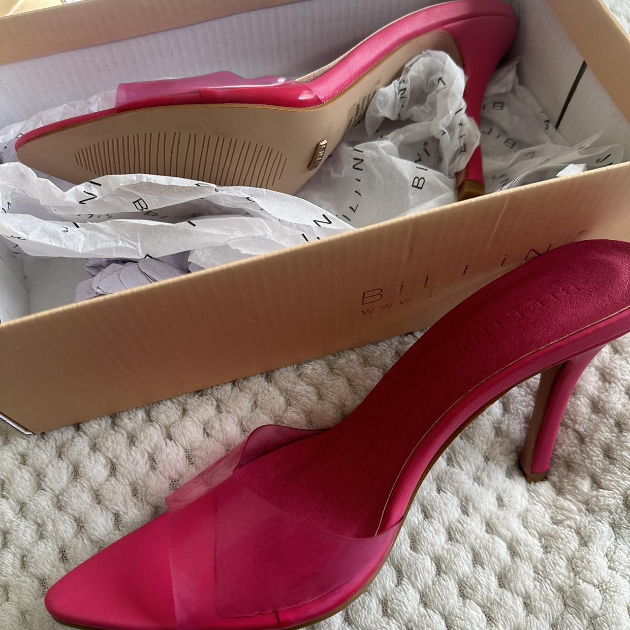 Size 6 Pink Billini heels Never been worn RRP- $89.95 - Depop