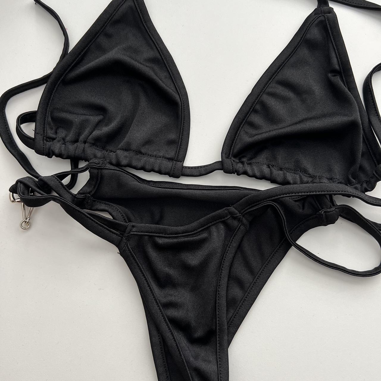 Mini micro g string bikini tanga Brand new Black... - Depop