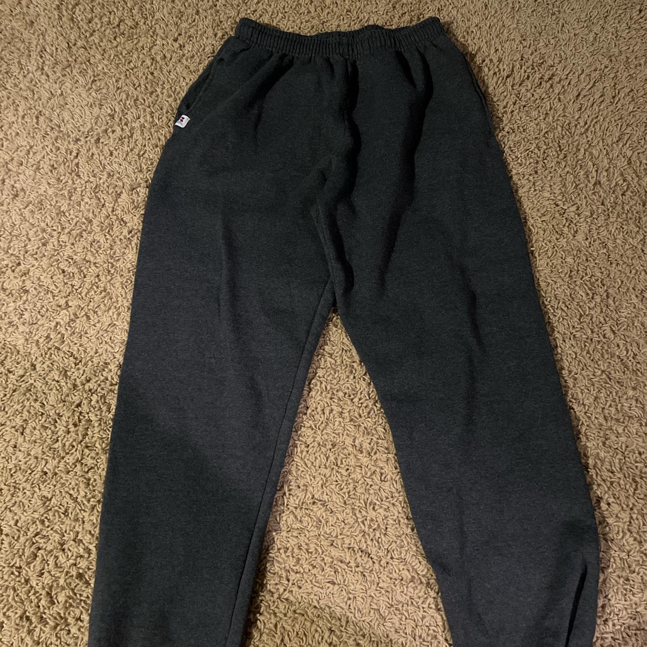 Dark Grey Russel Athletic Sweats - Depop